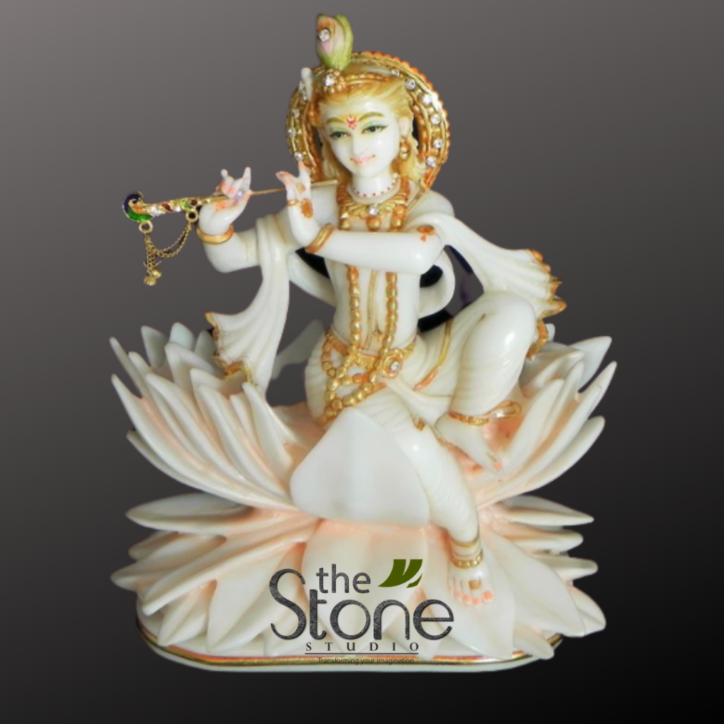 Narayan Statue 2ft Beautifully Carved Buy Now - The Stone Studio