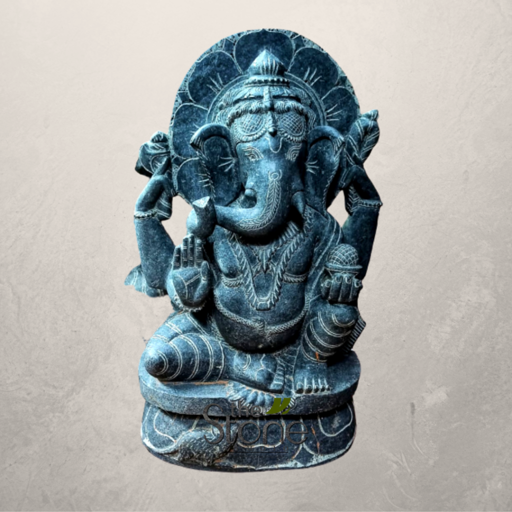 Ganesha Murti in Black Stone 18": Buy Now! - The Stone Studio