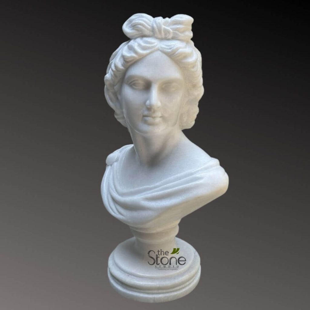 Apollo the Greek God Sculpture in Marble 24" - The Stone Studio