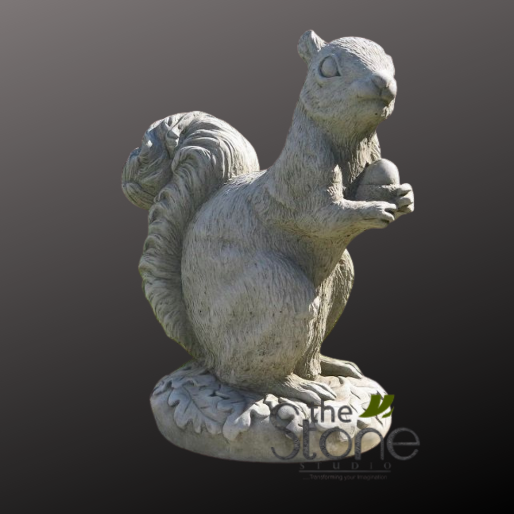 Buy Elegant Squirrel Garden Statue 1.5ft - The Stone Studio