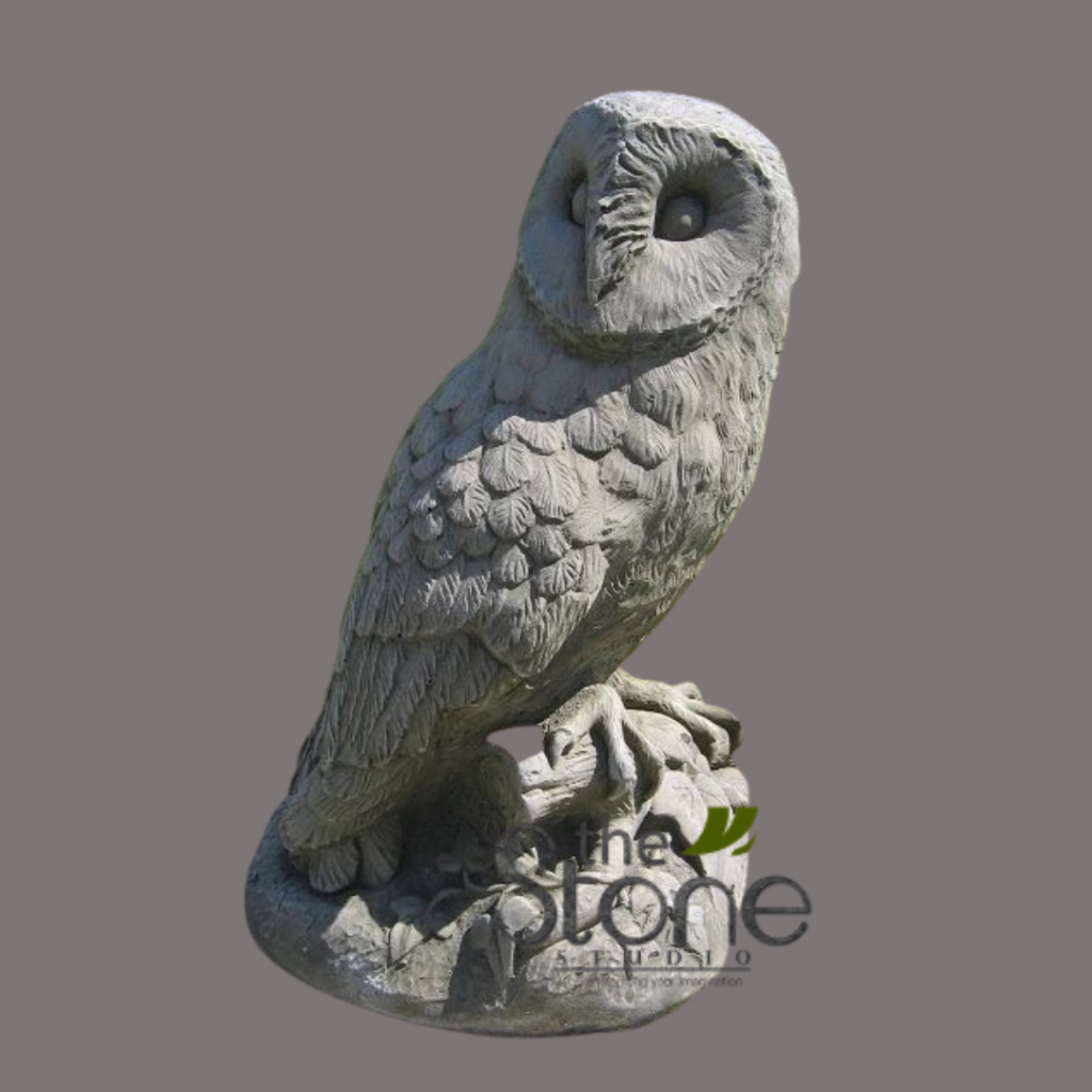 Owl Garden Statue 18": Buy Beautiful Decor - The Stone Studio