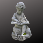 Buy Boy Reading Garden Statue 2' Ornament - The Stone Studio