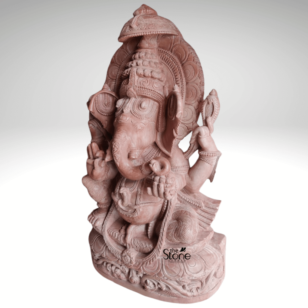 Ganesh Statue Stone 2ft : Buy Best Idol - The Stone Studio
