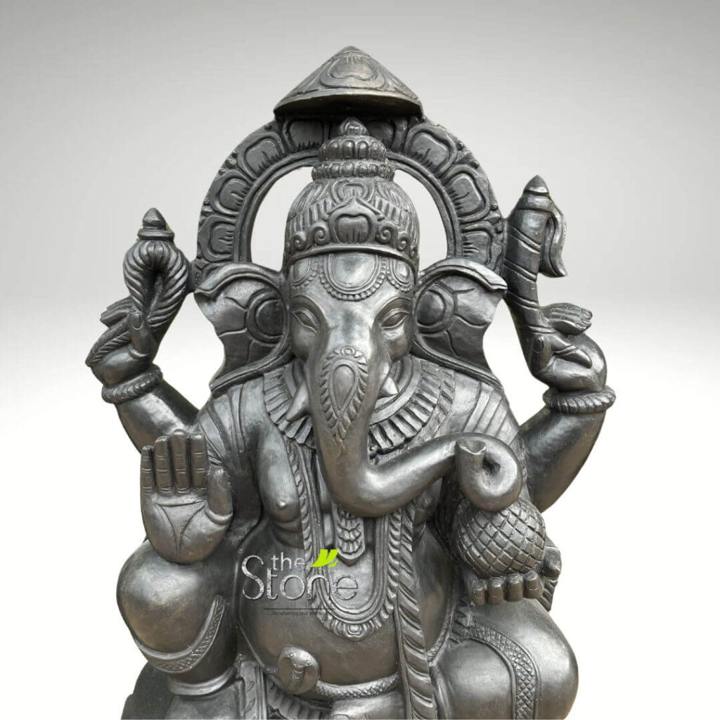 Buy Vinayagar Statue 2.5 ft Intricate Carving - The Stone Studio