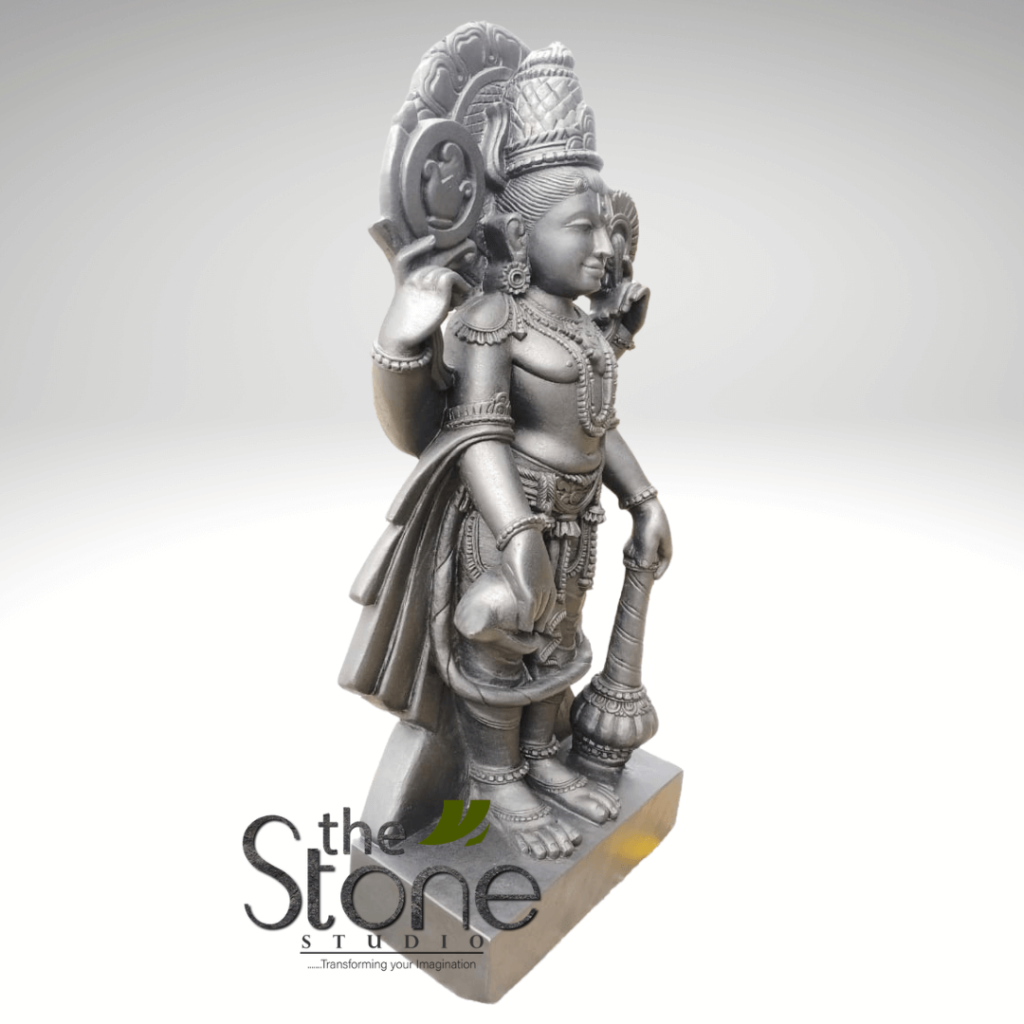 Vishnu Murti 3ft : Buy Black Divine Idol - The Stone Studio