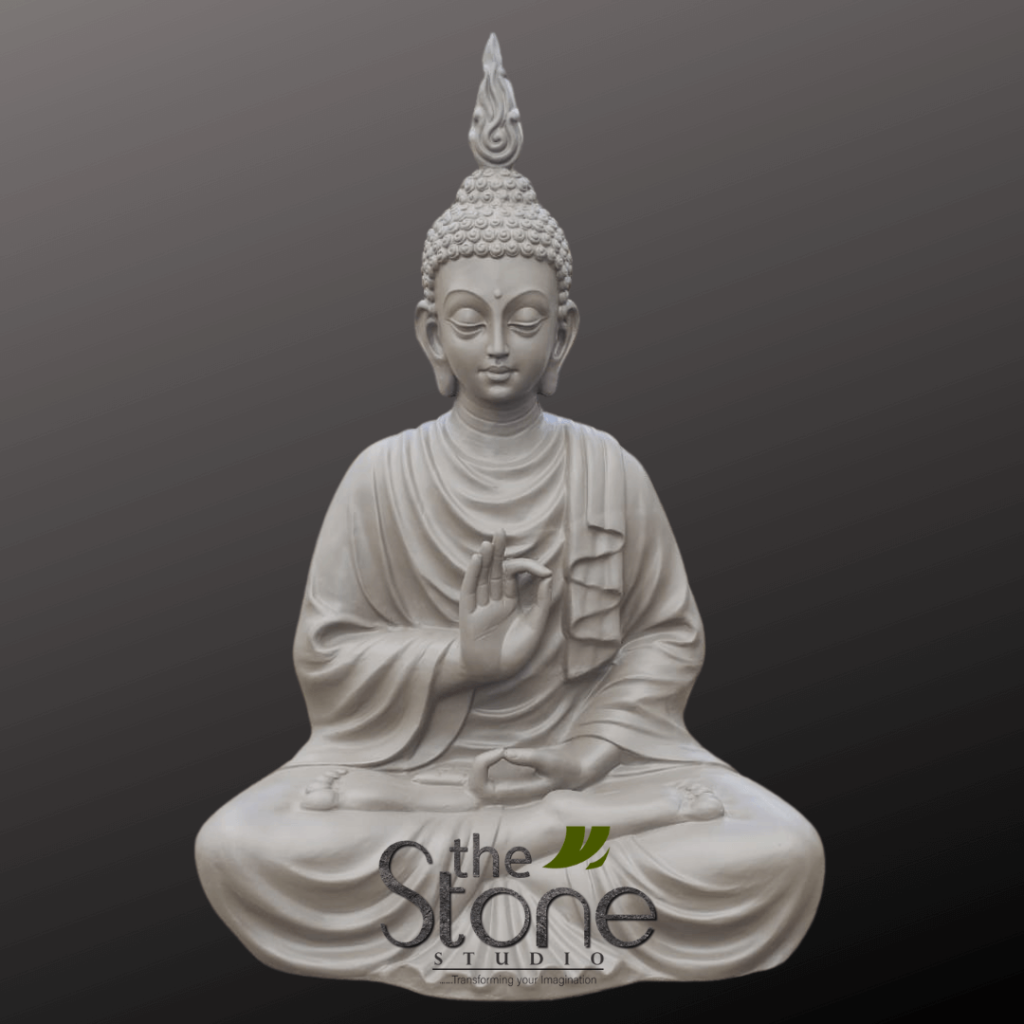 Clay Buddha Statue : Buy Fibre Elegance - The Stone Studio