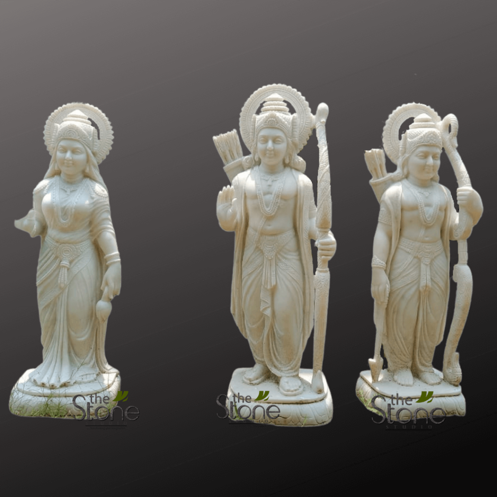 Ram Darbar Marble Statue 4ft : Buy Best Idols - The Stone Studio