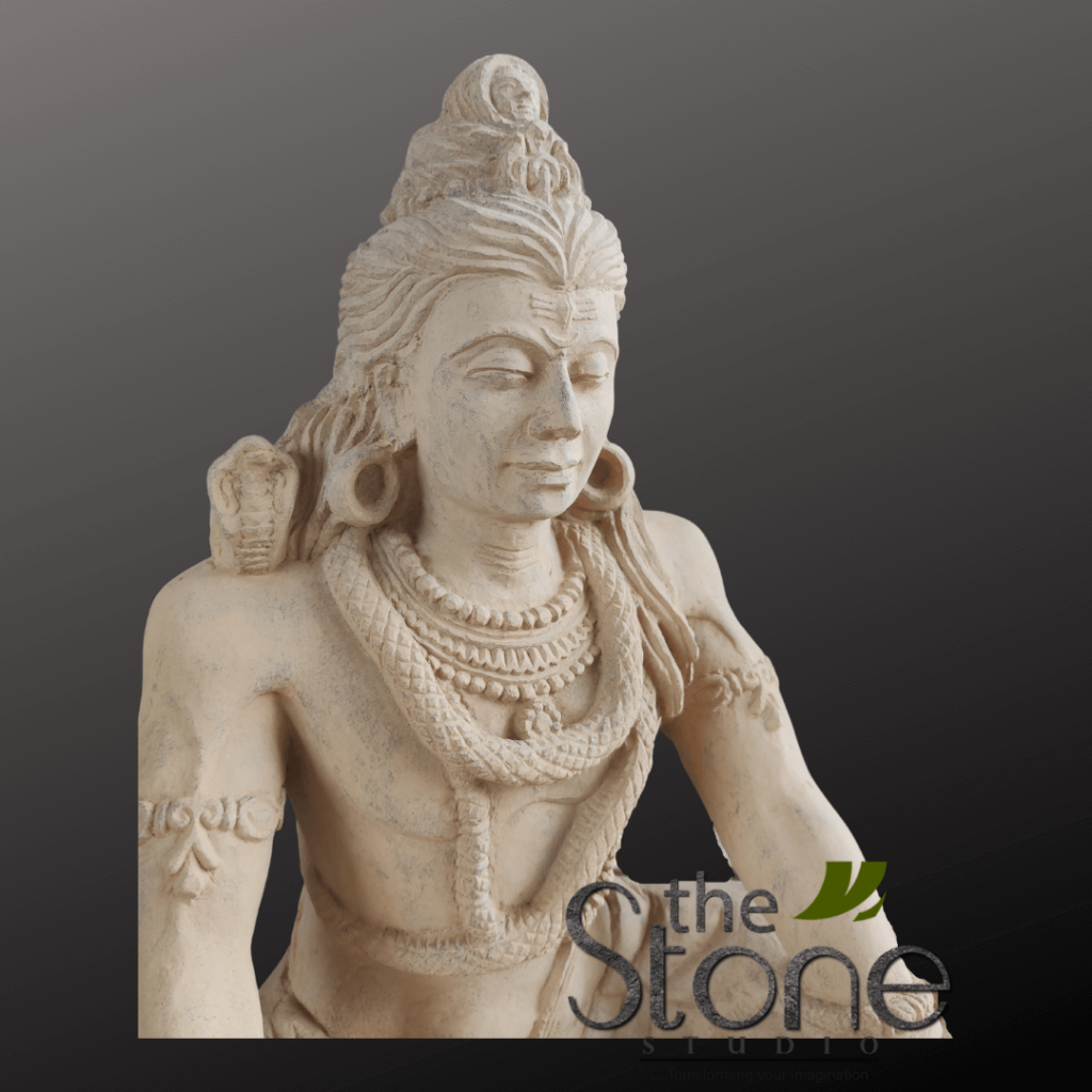 Shiva Stone Statue 2ft: Buy Best Stone Work - The Stone Studio