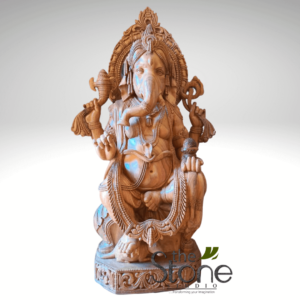 Wooden Ganesha Statue 4.5ft: Buy Best Wood - The Stone Studio