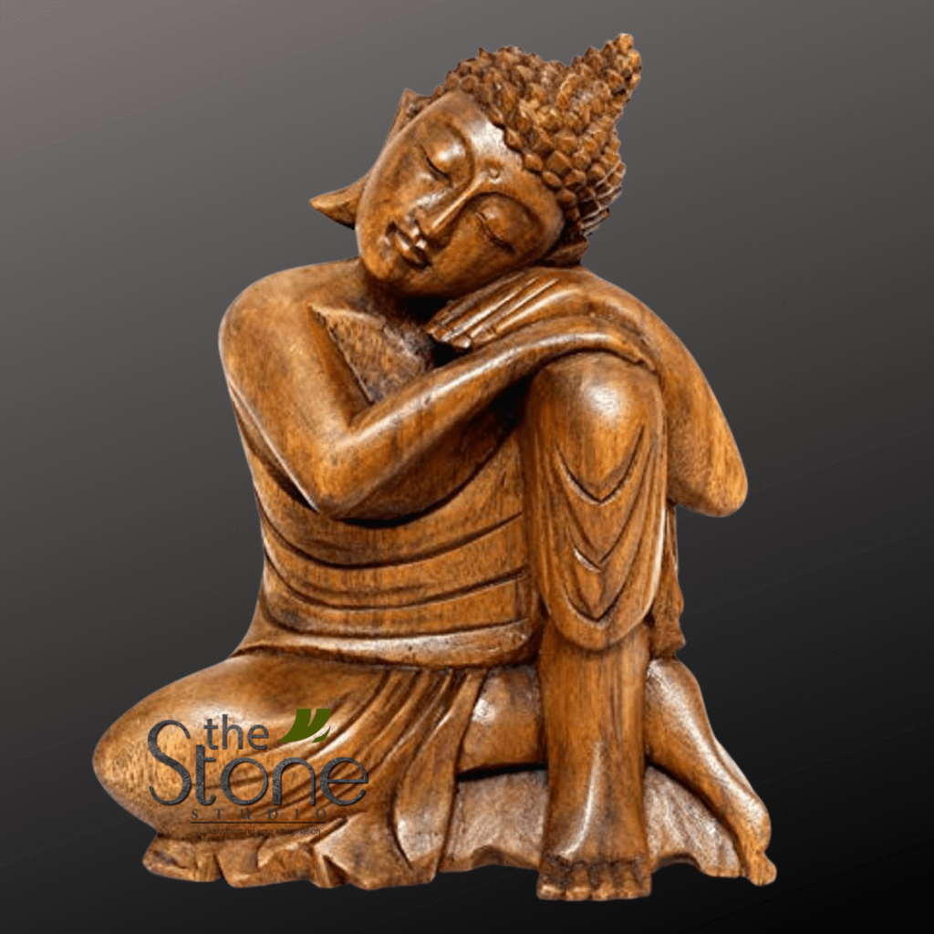 Wooden Buddha 2ft: Buy The Best Woodwork - The Stone Studio