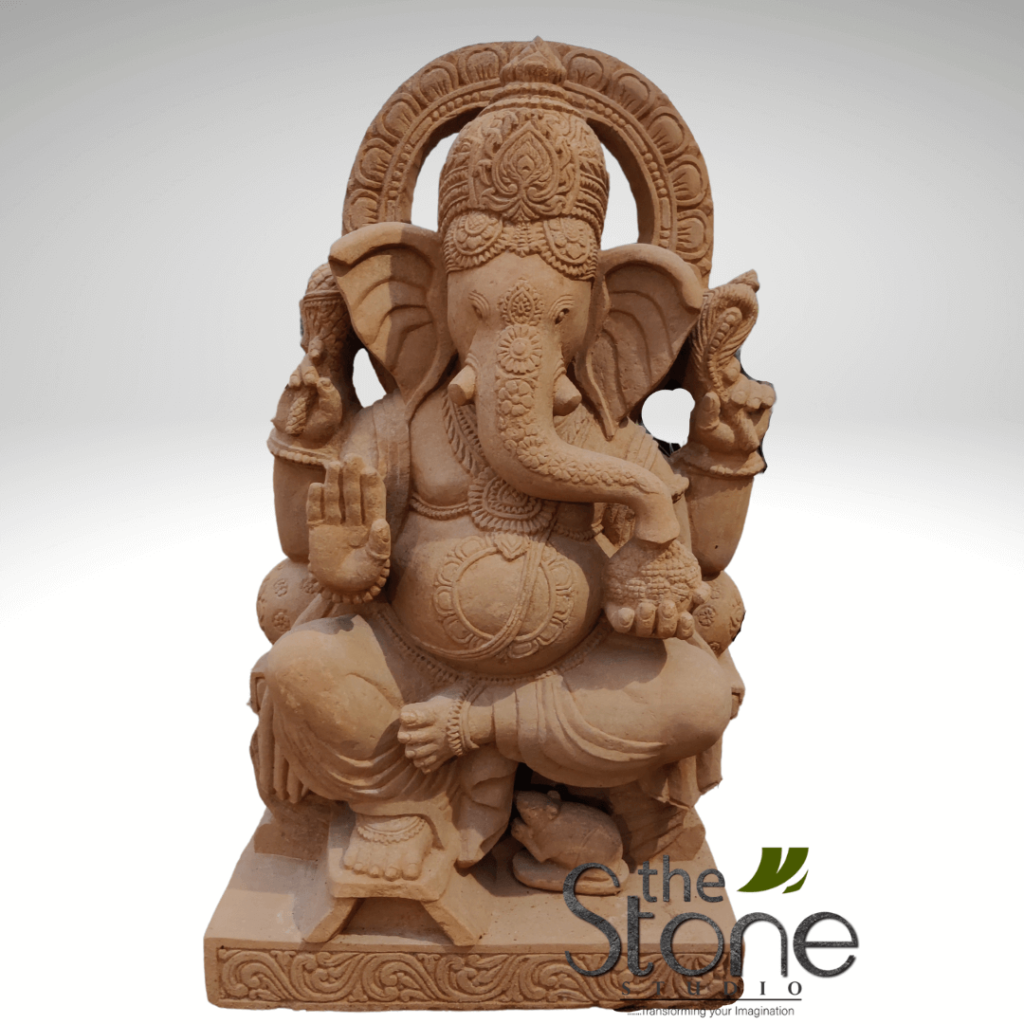 Ganesha Stone Statue 3ft: Buy Best Bappa - The Stone Studio
