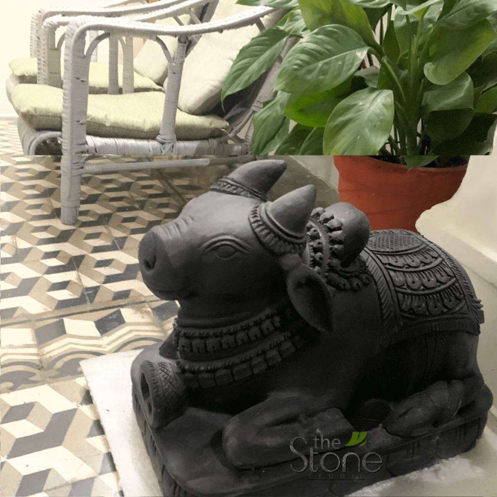 Black Stone Nandi Statue 18": Buy The Best! - The Stone Studio