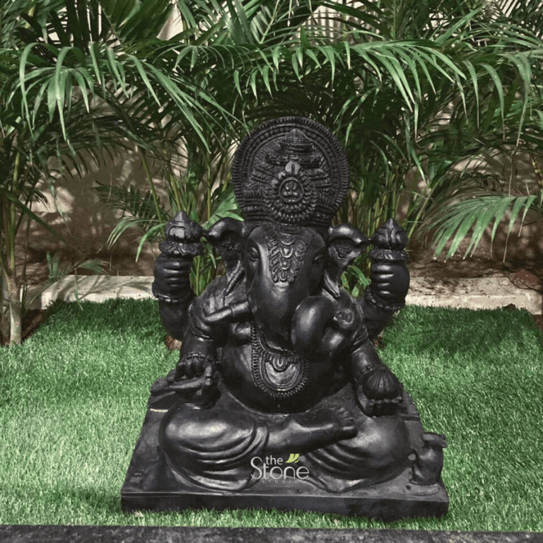 Vinayagar stone statue for home 21": Buy Best - The Stone Studio