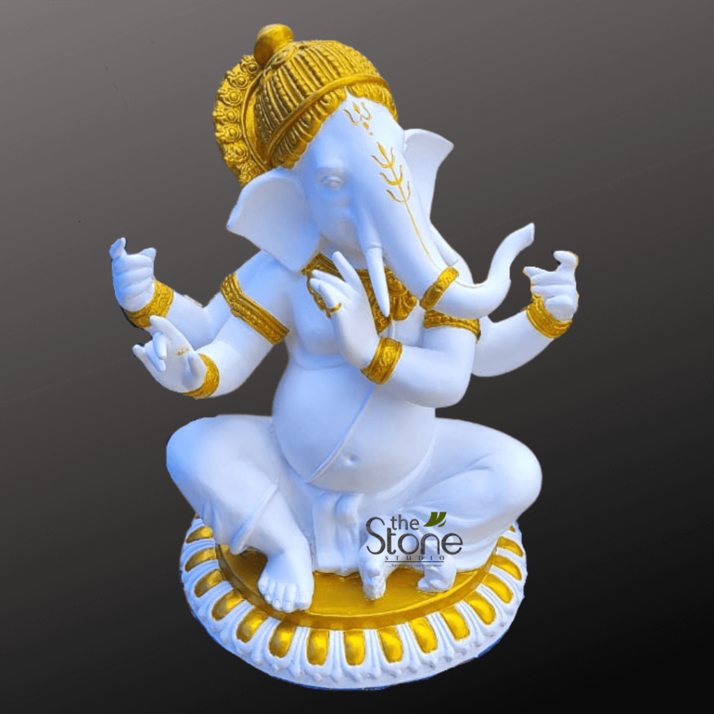 Fiber Ganpati Murti 2ft: Buy Best fibre Idol - The Stone Studio