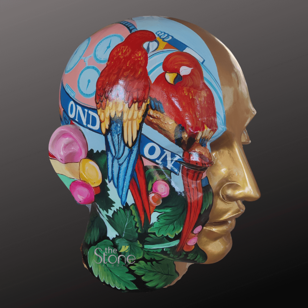Pop Art Head 3ft: Buy Best Pop Art Sculpture - The Stone Studio