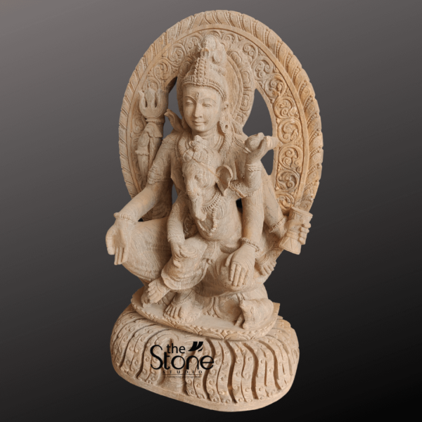 Shiv Ganesh Murti 43": Buy Best Stone Art - The Stone Studio