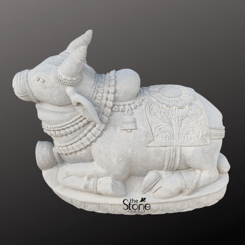 Nandi Bull Statue 2.5ft: Buy Best Sculpture - The Stone Studio