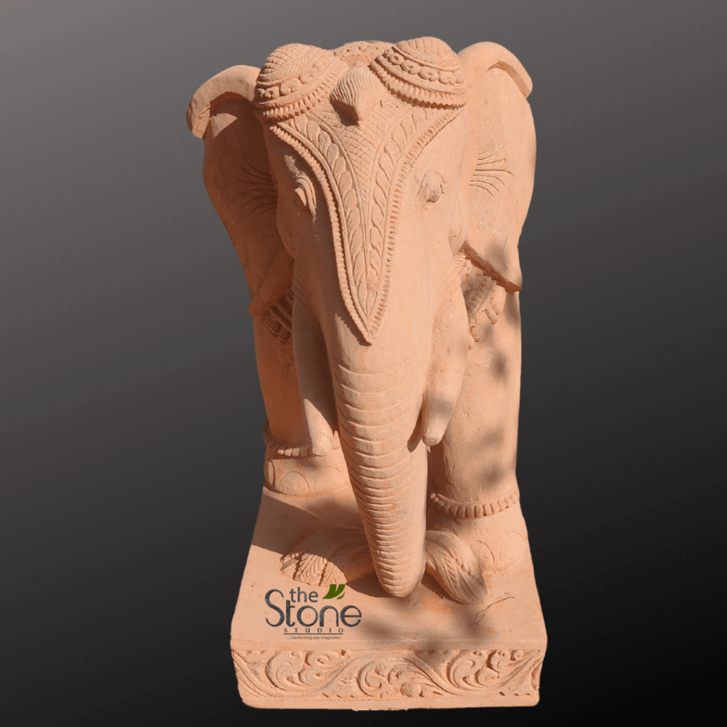 Elephant Stone Statue 2.5ft: Buy Best Work - The Stone Studio