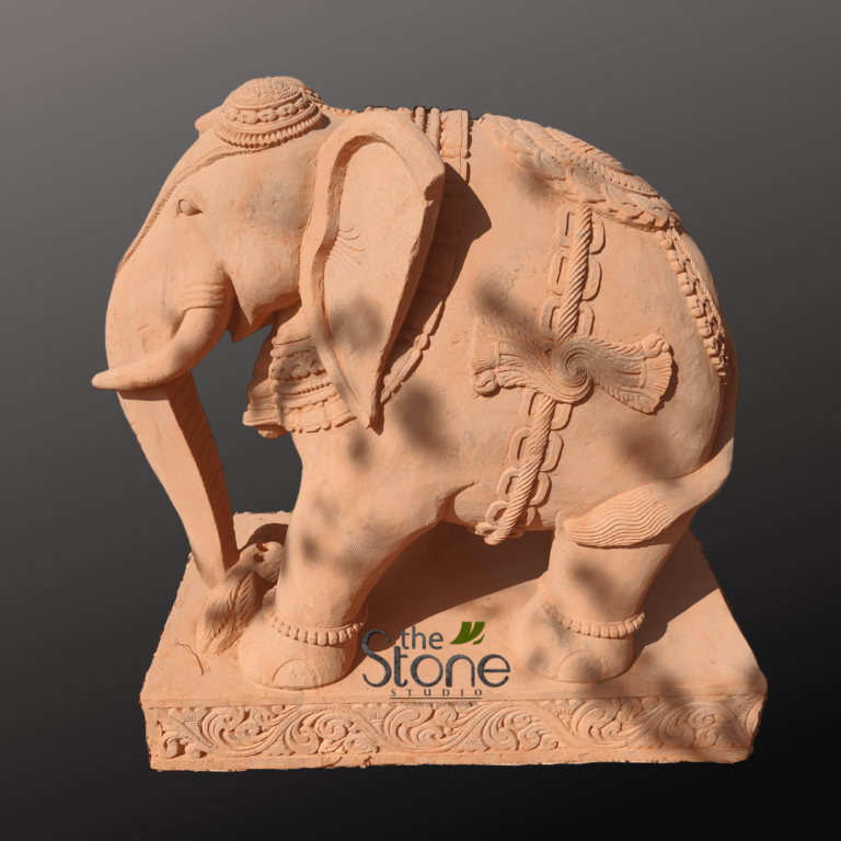 Elephant Stone Statue 2.5ft: Buy Best Work - The Stone Studio