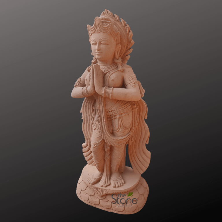 Welcome Lady Statue 3ft: Buy Best For Garden - The Stone Studio