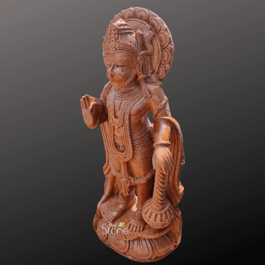 Lord Hanuman Statue 4ft: Buy Best Carved Idol - The Stone Studio