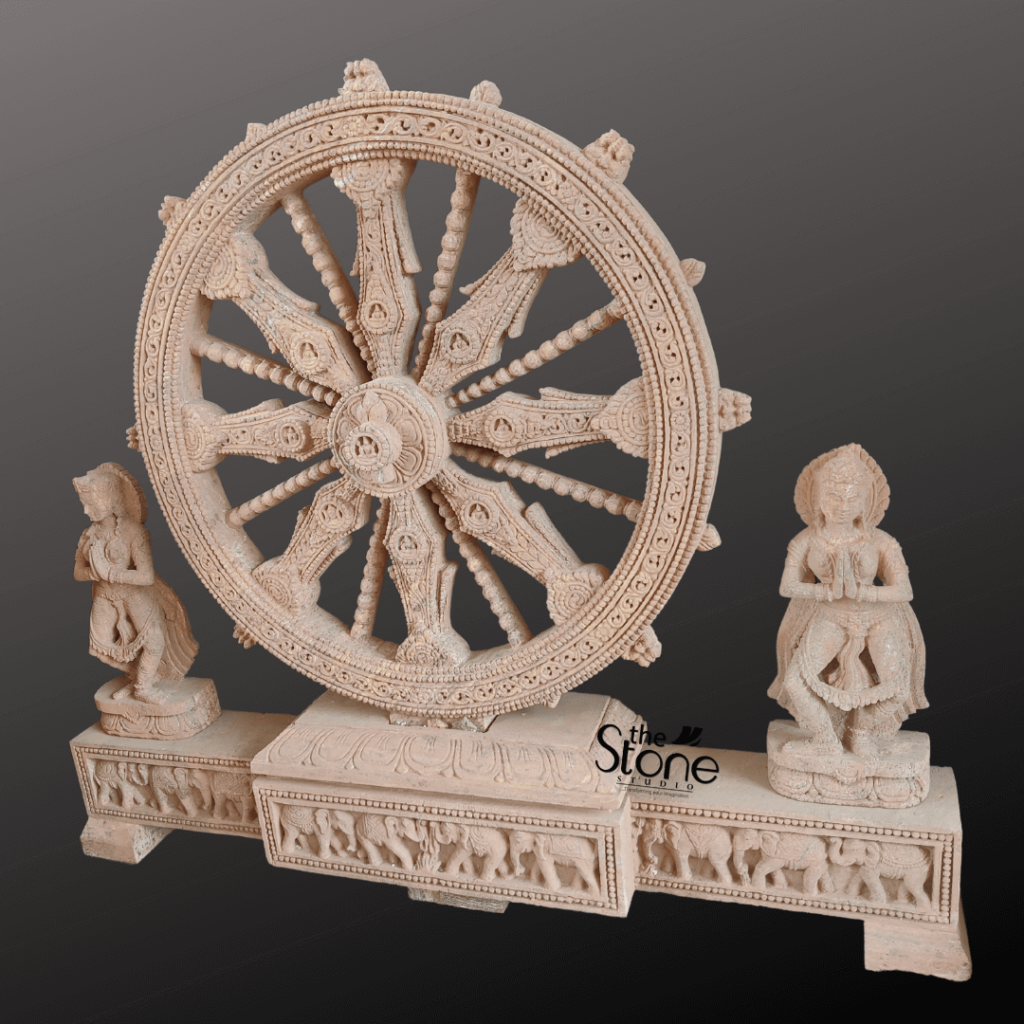 Konark Chakra 47": Buy Best Garden Statue - The Stone Studio