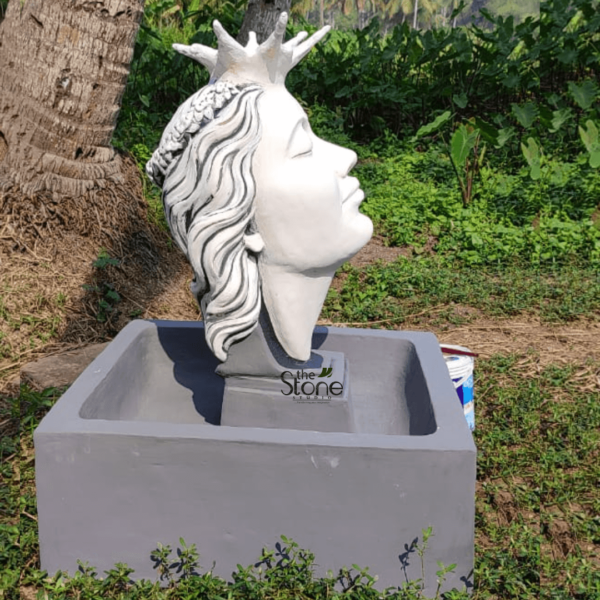 Lady Face Water Fountain 3.5ft: Buy Best Idol - The Stone Studio