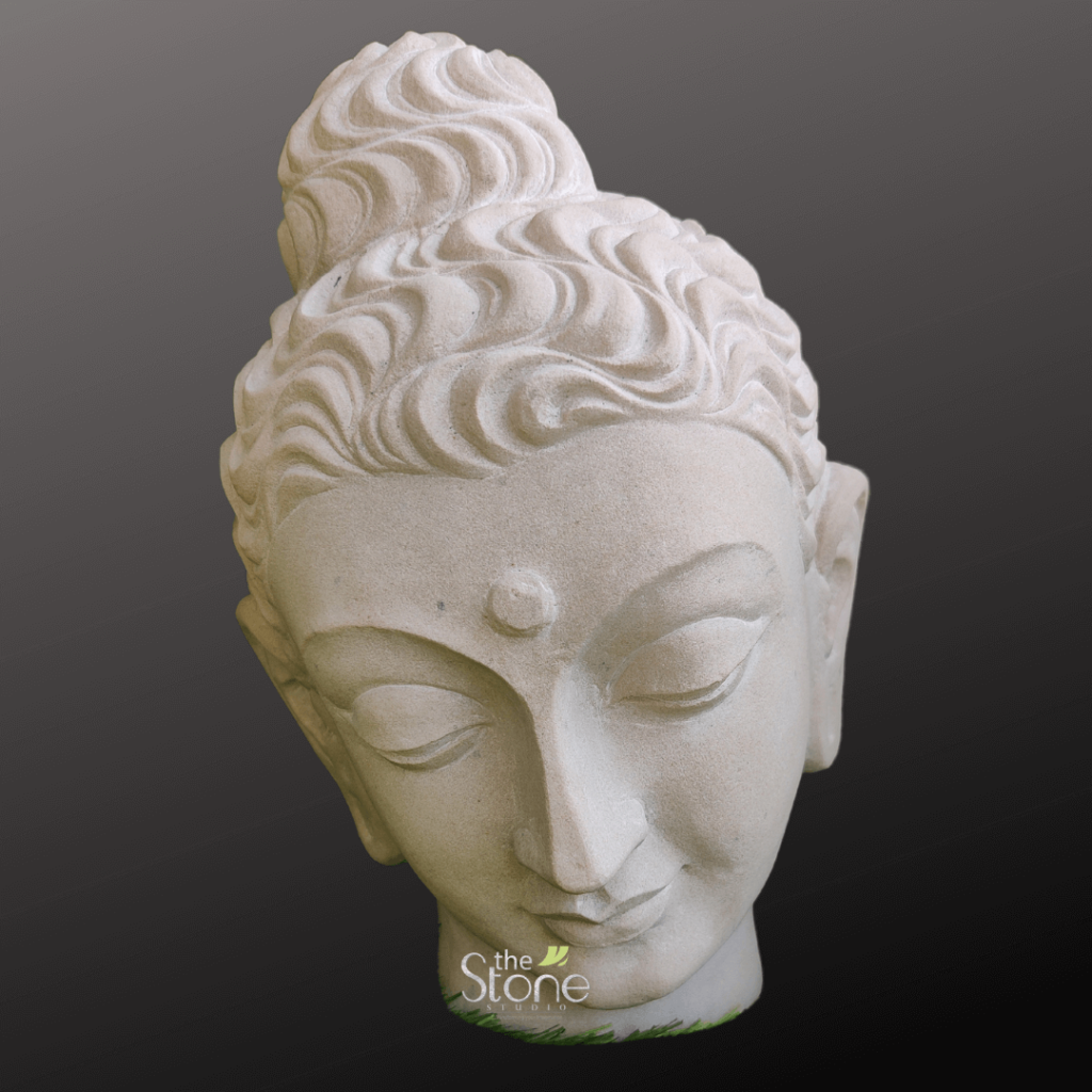 Gandhara Buddha Head 10": Buy Best Carvings - The Stone Studio