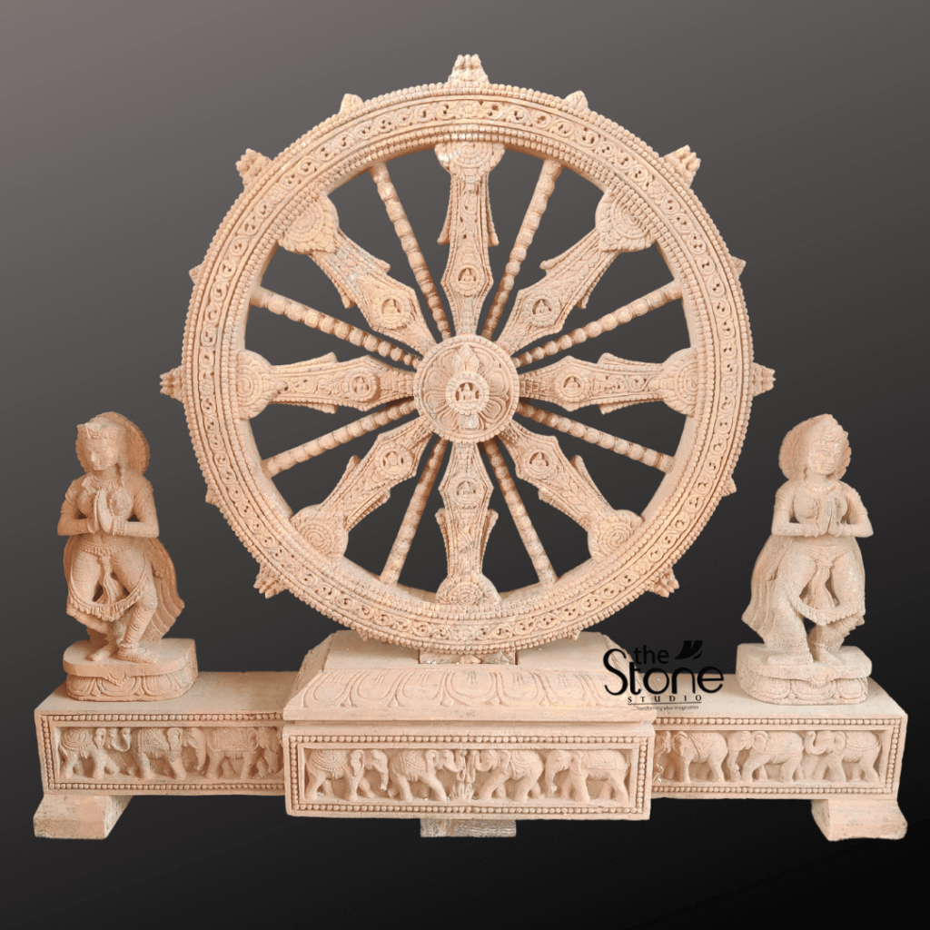 Konark Chakra 47": Buy Best Garden Statue - The Stone Studio