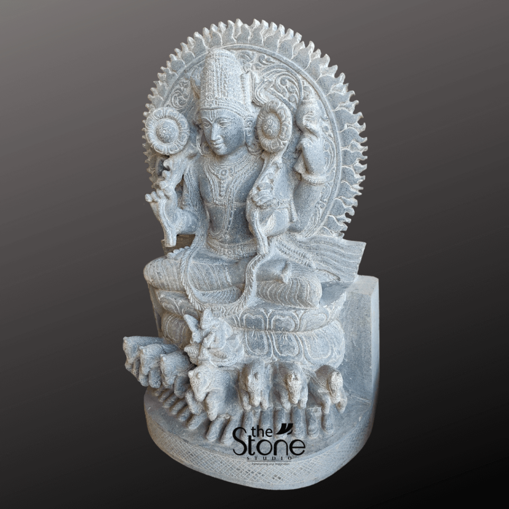 Surya Dev Statue 2.5ft: Buy Best God Idol - The Stone Studio