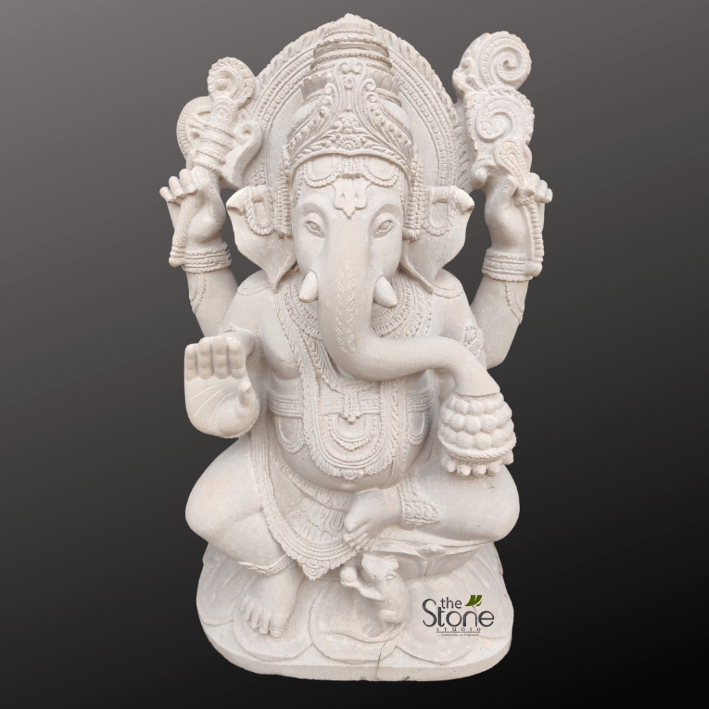 3 feet Ganesh Idol: Buy Best Vinayagar - The Stone Studio