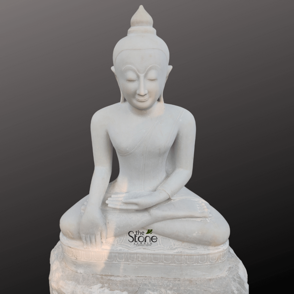 Marble Buddha Statue For Garden 4ft: Buy Best - The Stone Studio
