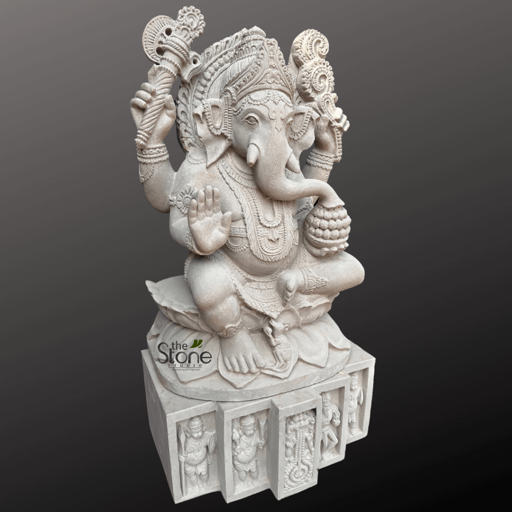 4ft Ganesh Murti: Buy Best Art For Home - The Stone Studio