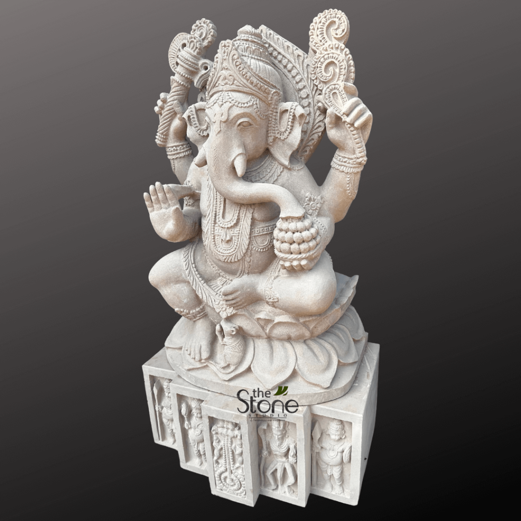 4ft Ganesh Murti: Buy Best Art For Home - The Stone Studio
