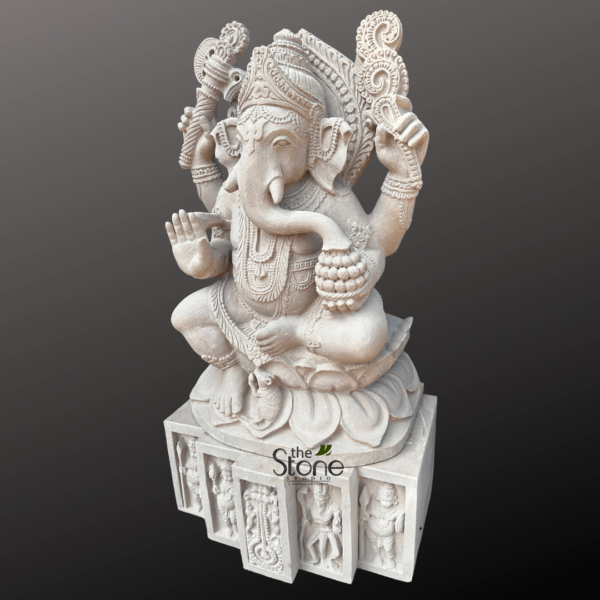 4ft Ganesh Murti: Buy Best Art For Home - The Stone Studio