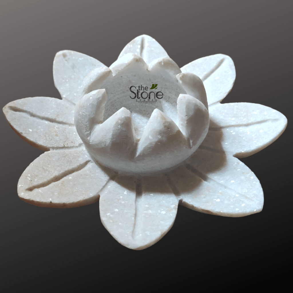 Lotus Shaped Urli 8": Buy Best Puja Items - The Stone Studio