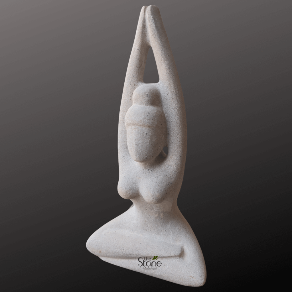Yoga Pose Statue 18": Buy Best For Garden - The Stone Studio