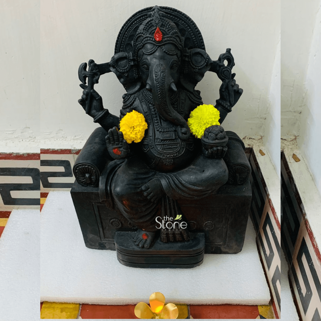 1.5 feet Ganesh Murti: Buy Best Idols - The Stone Studio
