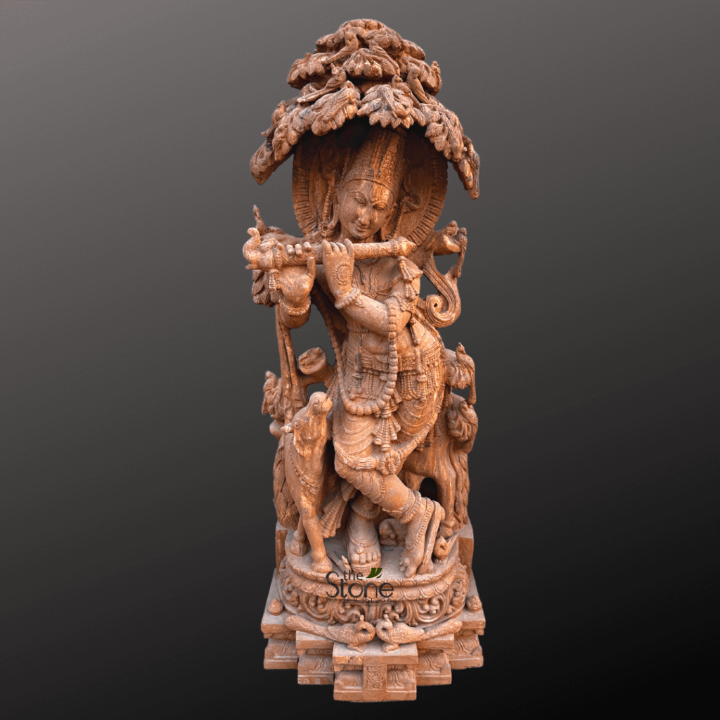 5 feet Krishna Statue: Buy Best Idol - The Stone Studio