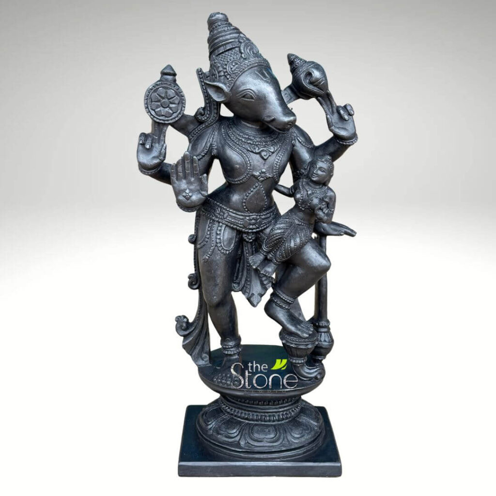 Varaha statue 18": Buy Best Carved God Idol - The Stone Studio