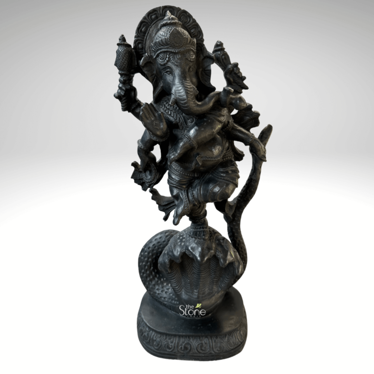 Dancing Ganesha On Snake Statue 2ft:Buy Now - The Stone Studio