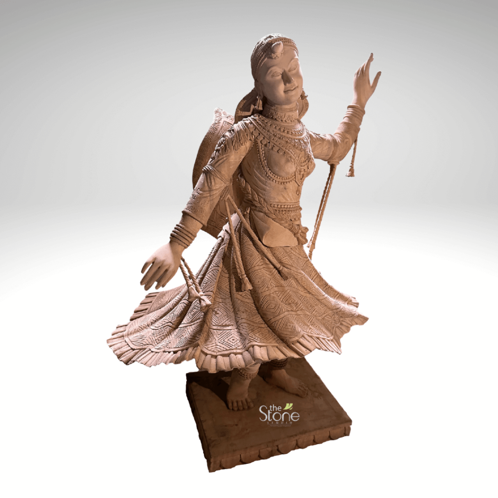 Wooden Lady Statue 2ft: Buy Best Masterpiece - The Stone Studio