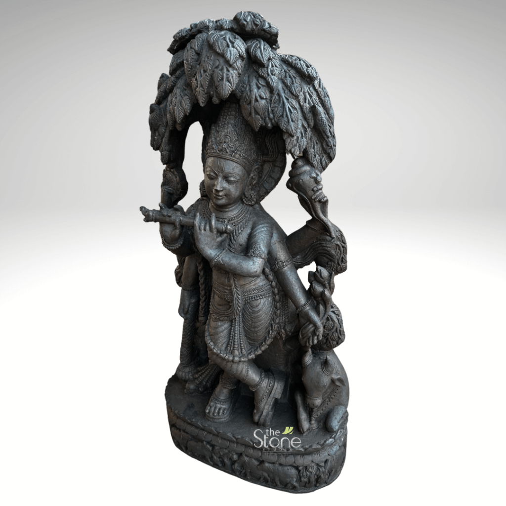 Chintamani Krishna Statue 2.5ft: Buy Best Idol - The Stone Studio