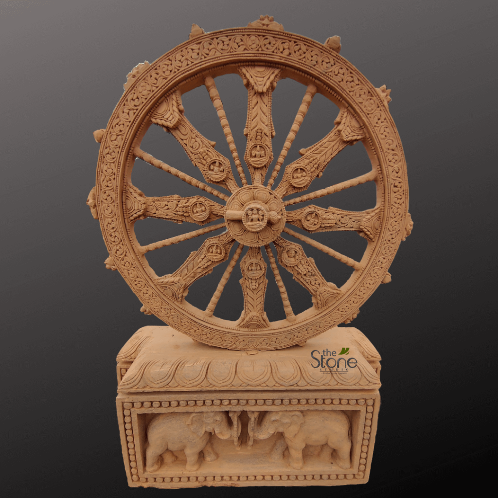 Stone Konark Chakra 5.5ft: Buy Best Carved Idol - The Stone Studio