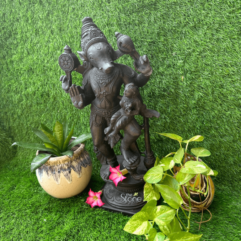 Varaha statue 18": Buy Best Carved God Idol - The Stone Studio