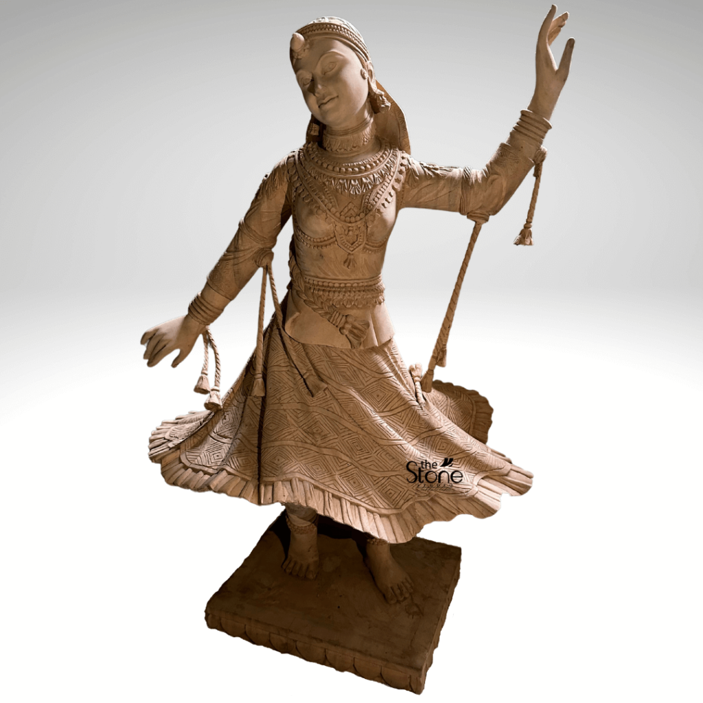 Wooden Lady Statue 2ft: Buy Best Masterpiece - The Stone Studio