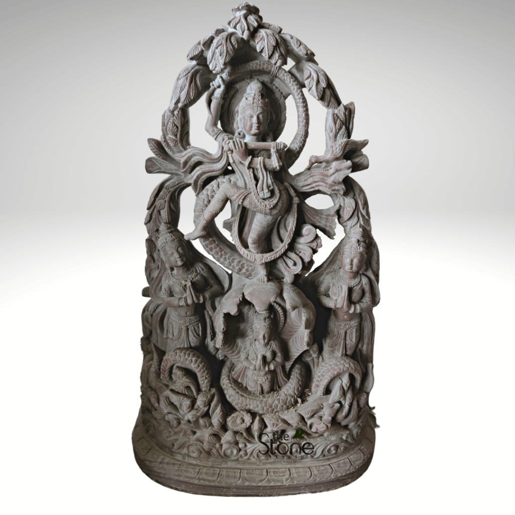 Dancing Krishna Statue 2ft: Buy Best Designs - The Stone Studio