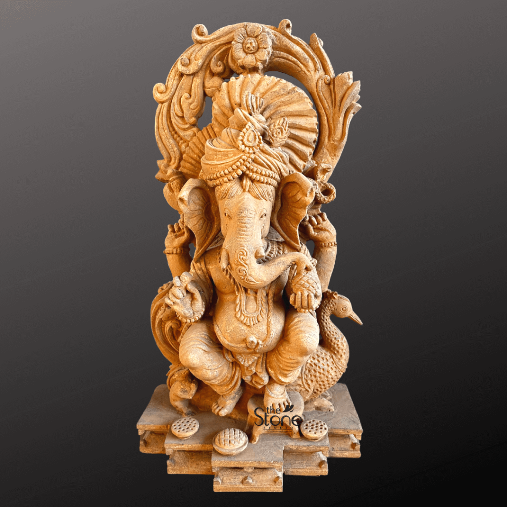 Lord Ganesha Stone Statue 2ft: Buy Best Idol - The Stone Studio