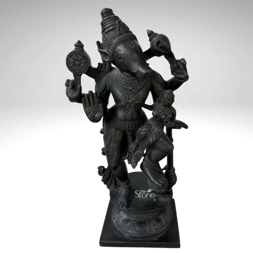 Varaha statue 18": Buy Best Carved God Idol - The Stone Studio