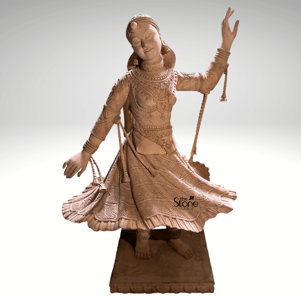 Wooden Lady Statue 2ft: Buy Best Masterpiece - The Stone Studio